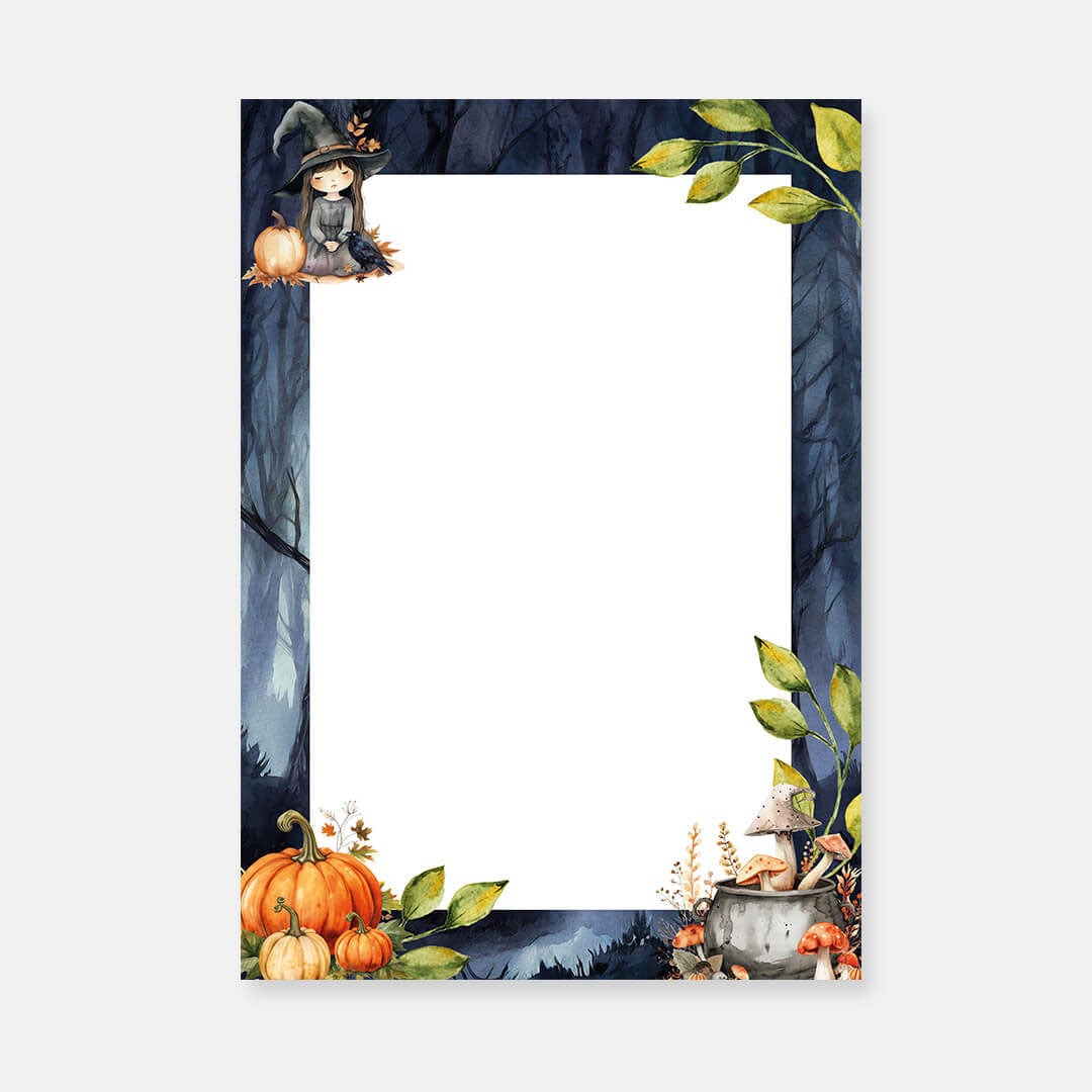 Witchy Pumpkins A5 Writing-Paper Set | Halloween Stationery Gifts ...